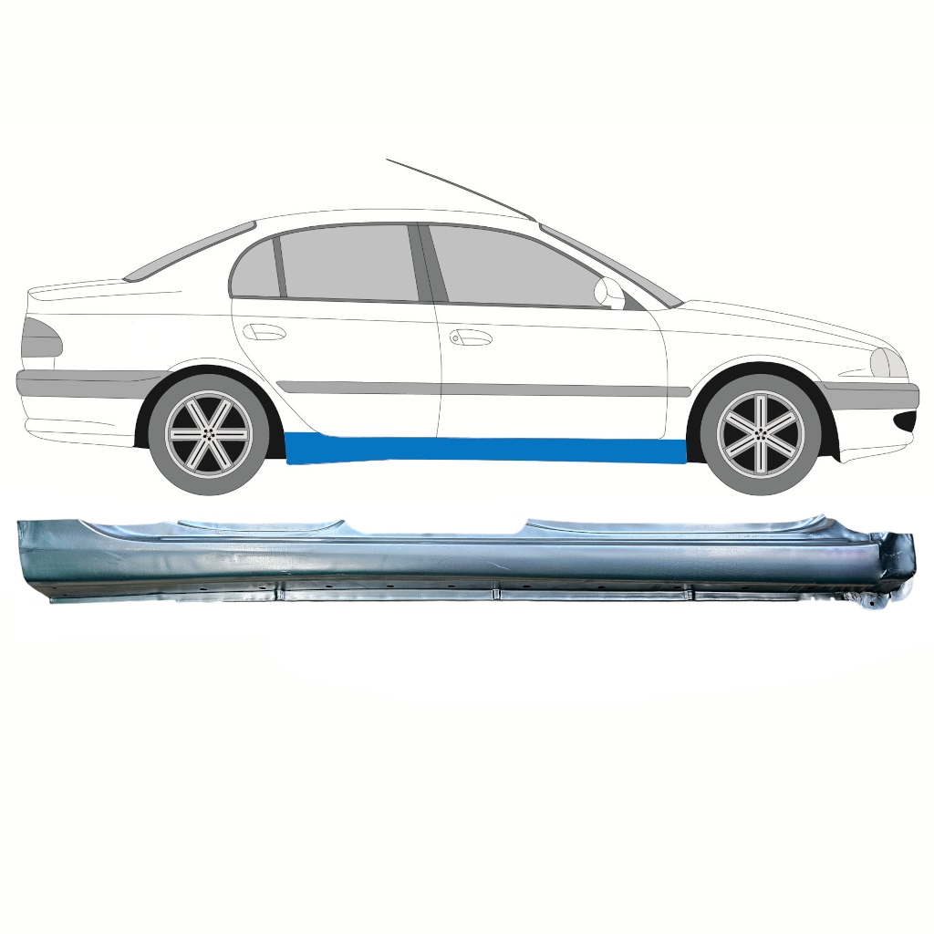 Voll schweller für Toyota Avensis T22 1997-2003 / Rechts 8678