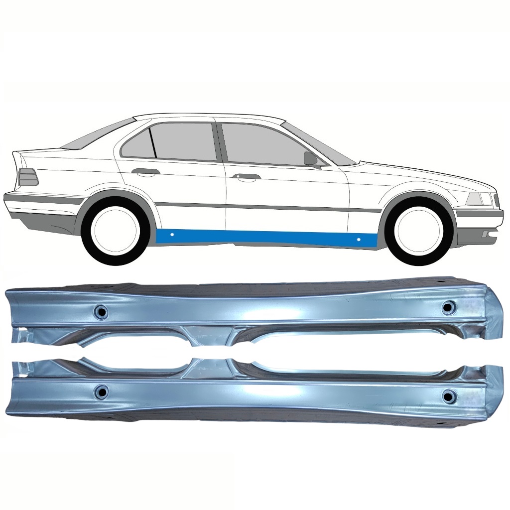 Voll schweller für BMW 3 E36 1990-2000 / Links+Rechts / Satz 10856