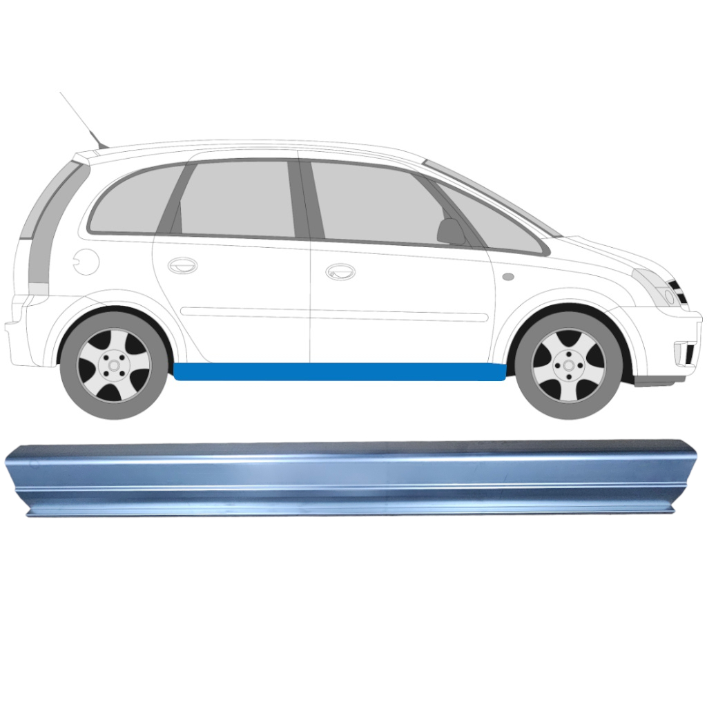 Reparaturblech Schweller für Opel Meriva 2003-2010 / Links = Rechts ...