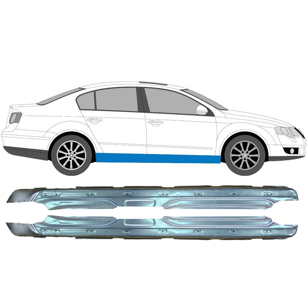 Voll schweller für Volkswagen Passat B6 2005-2010 / Links+Rechts / Satz ...