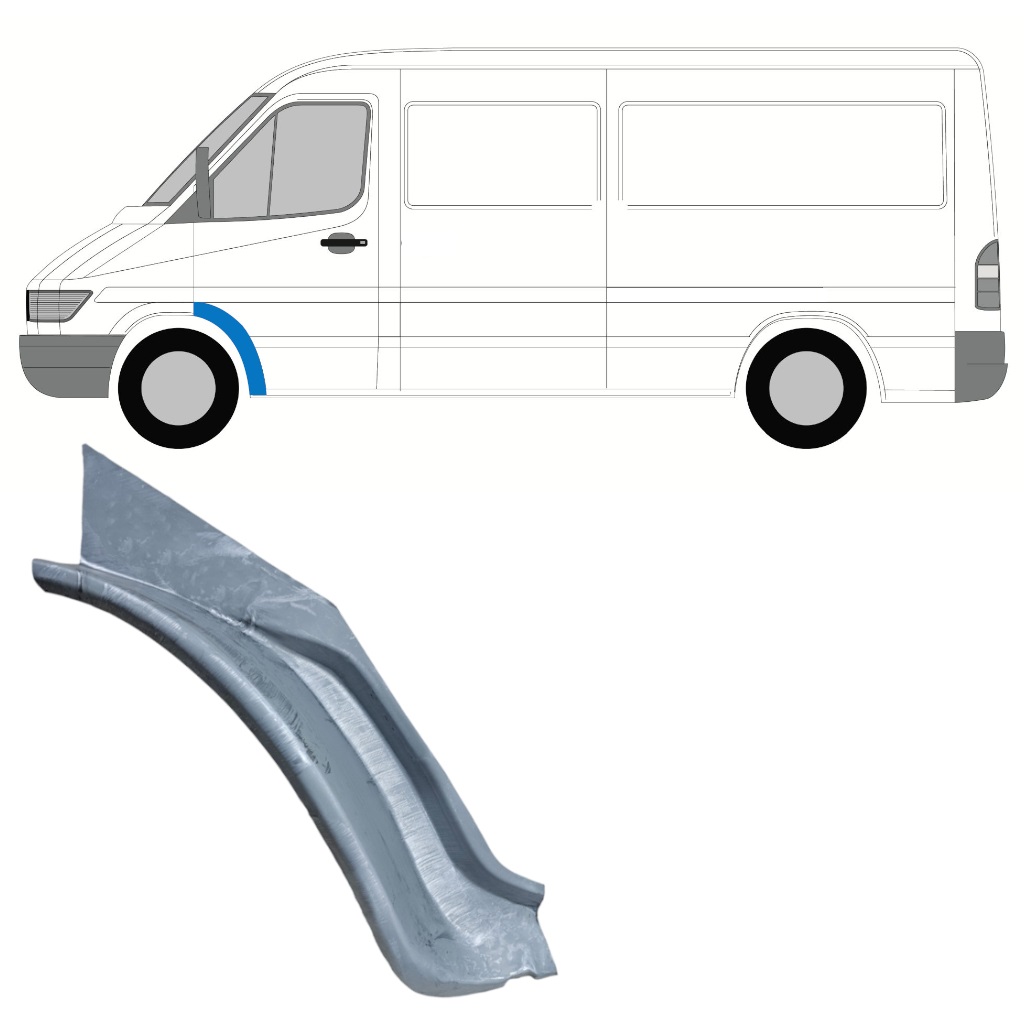 Mercedes Sprinter 1995-2006 Vorne Radlauf Reparaturblech Innen ...