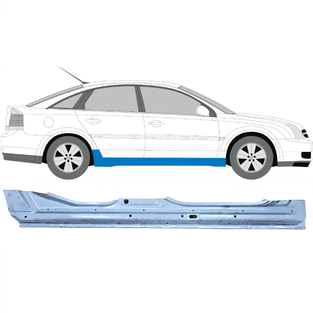 Voll schweller für Opel Vectra C 2002-2009 / Rechts 6895